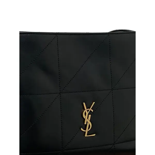 Saint Laurent Quilted Leather Shoulder Bag - Black