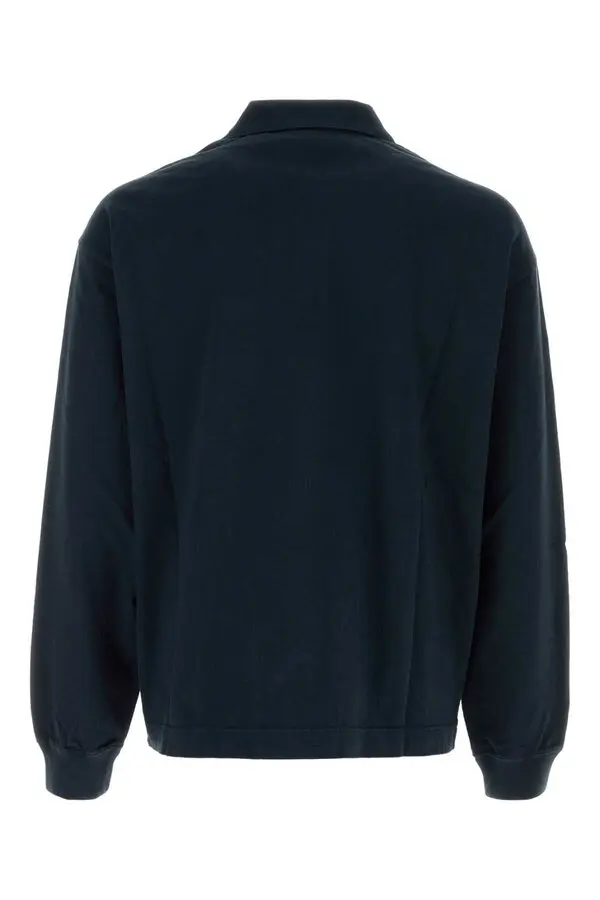 Prada Navy Cotton Polo Shirt