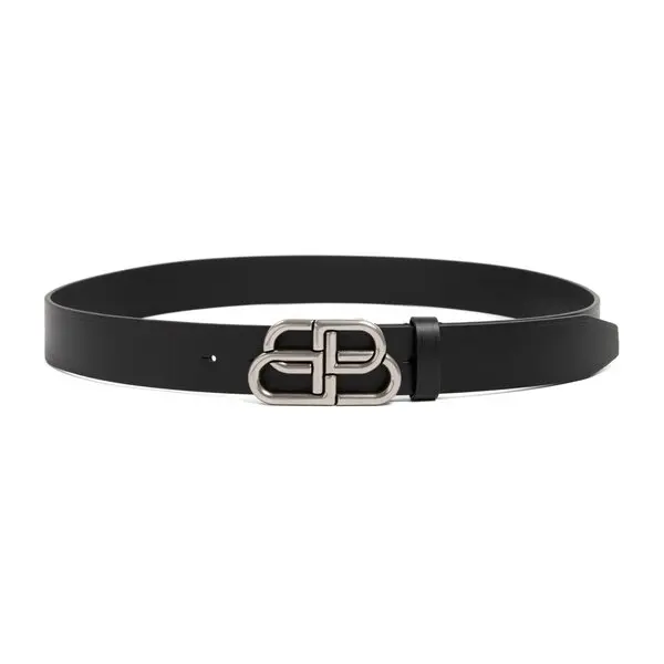 Balenciaga Bb Large Belt 35 - Black