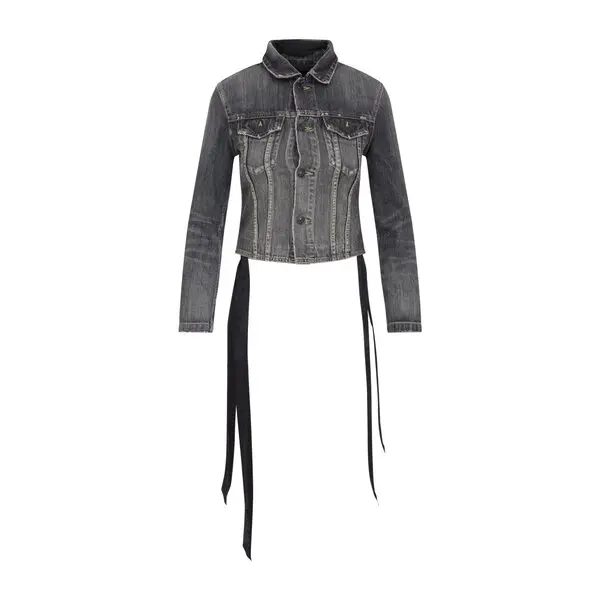 Balenciaga Lace Up Jacket - Gray