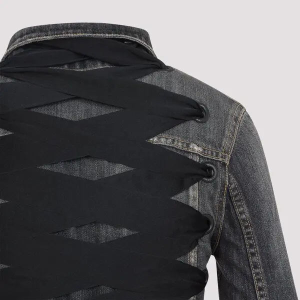 Balenciaga Lace Up Jacket - Gray