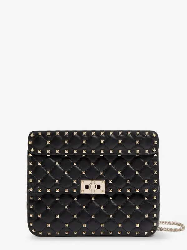 Valentino Garavani Rockstud Spike Leather Crossbody Bag With Iconic All-over Studs - Multicolor
