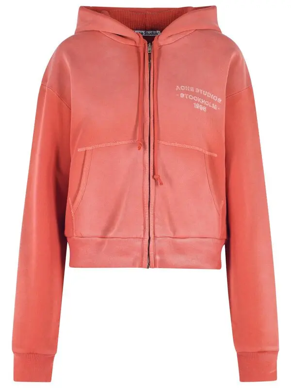 Acne Studios Cotton Sweatshirt - Red