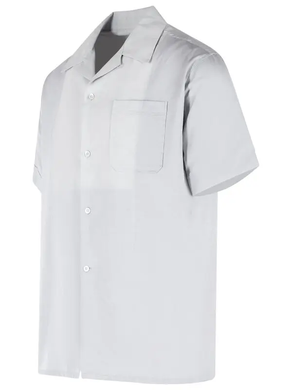 MAISON MARGIELA Cotton Shirt With Grey Bowling Collar