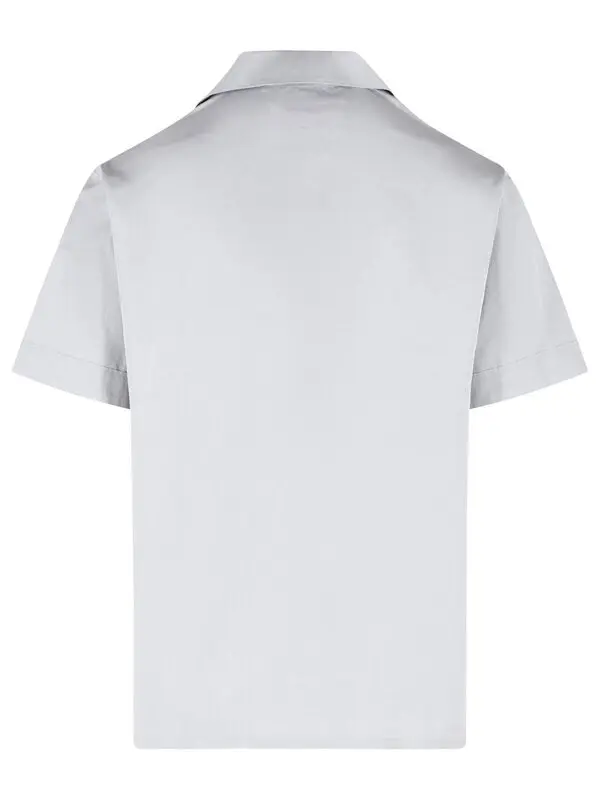 MAISON MARGIELA Cotton Shirt With Grey Bowling Collar