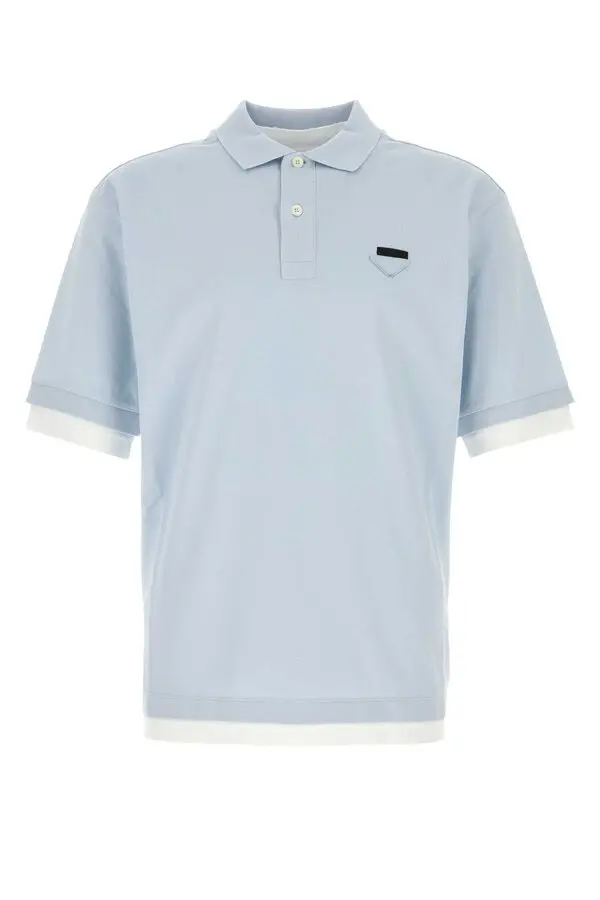 Prada Powder Piquet Polo Shirt