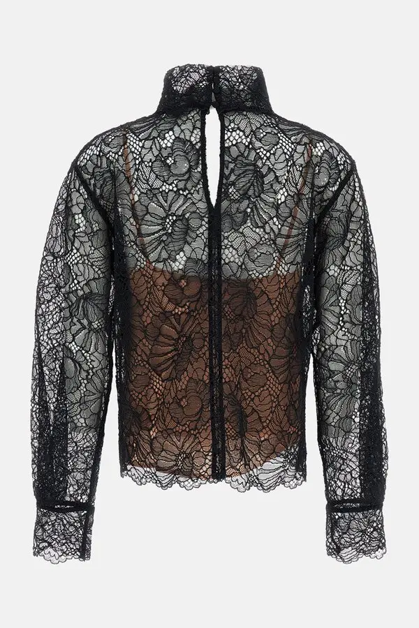ROTATE BY BIRGER CHRISTENSEN Lace Long Sleeve Blouse