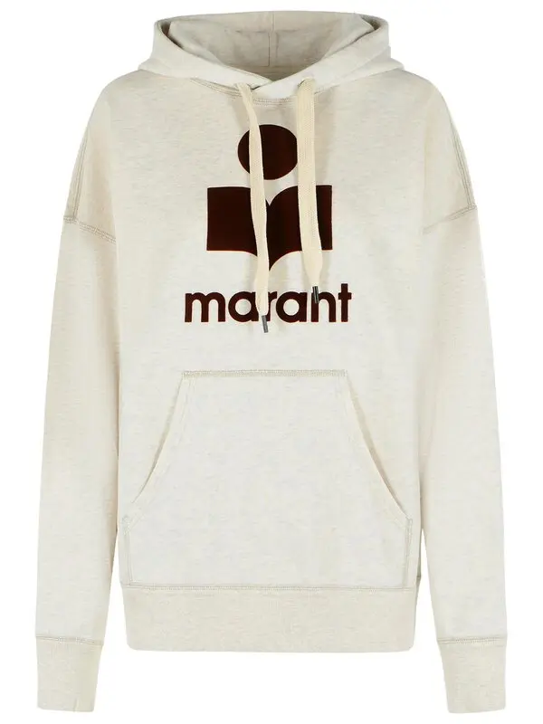 Isabel Marant Étoile Mansel' Sweatshirt In Ecru Cotton Blend - Cream