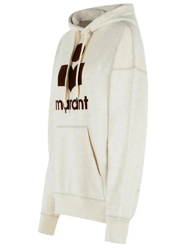 Isabel Marant Étoile Mansel' Sweatshirt In Ecru Cotton Blend - Cream