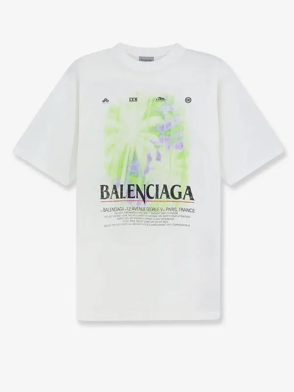 Balenciaga The Window Cotton T-shirt - White