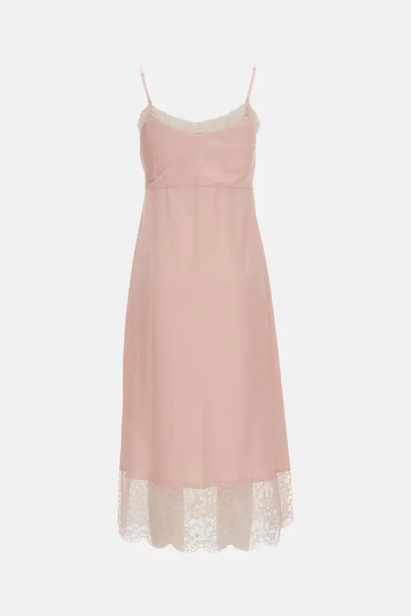 Simone Rocha Lace Trim Slip Dress - Multicolor