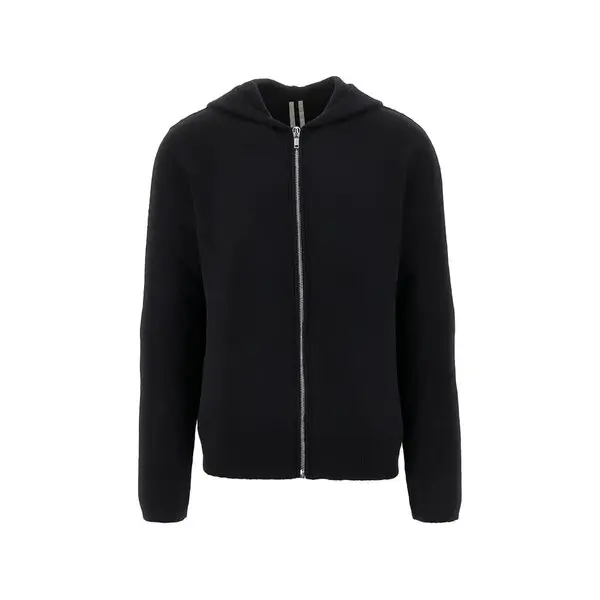 Rick Owens Cashmere-blend Knit Zip-up Hoodie