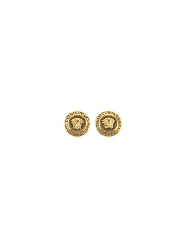 Versace Medusa Logo Earrings - Gold