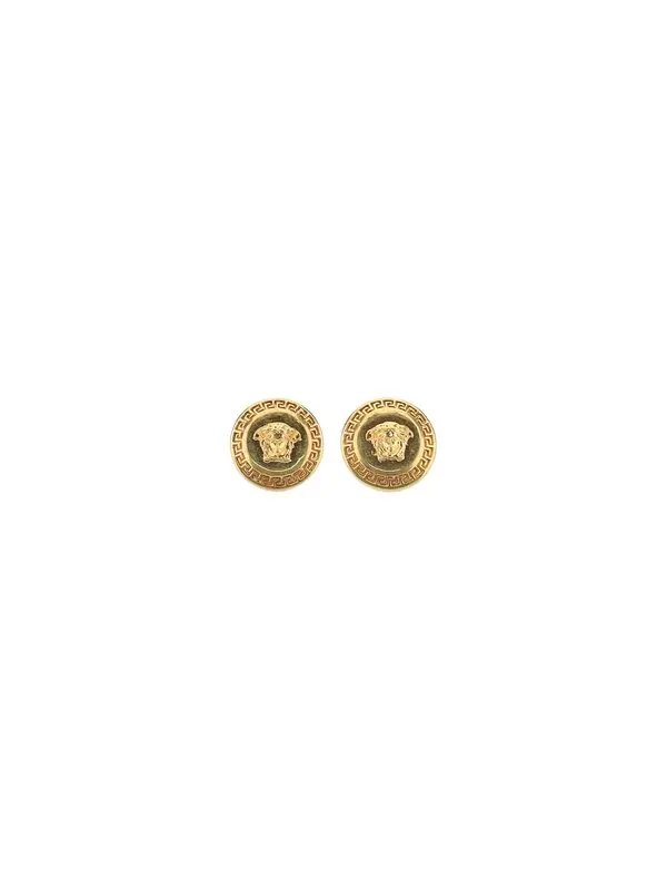 Versace Medusa Logo Earrings - Gold