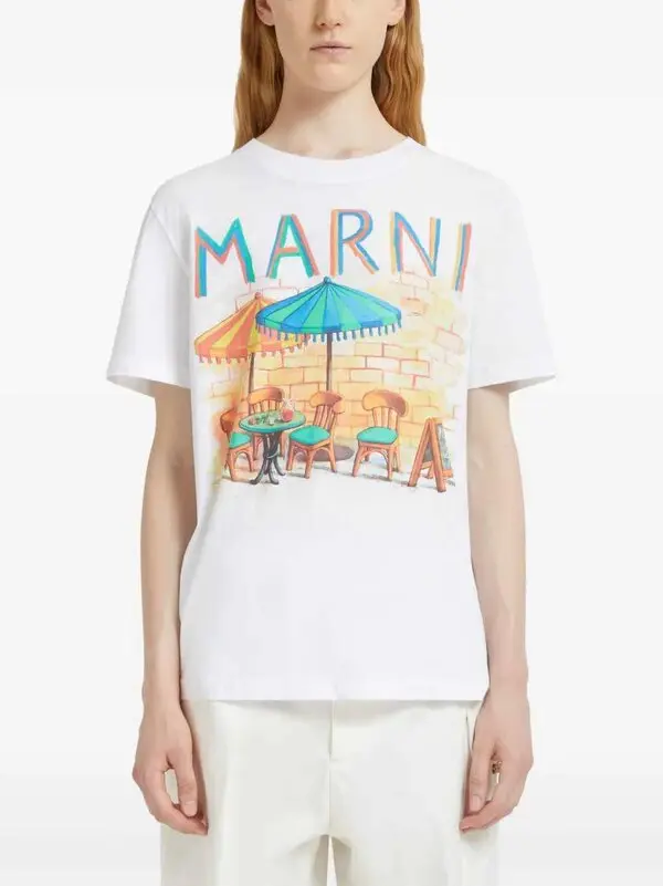 Marni Postcard Print T-shirt