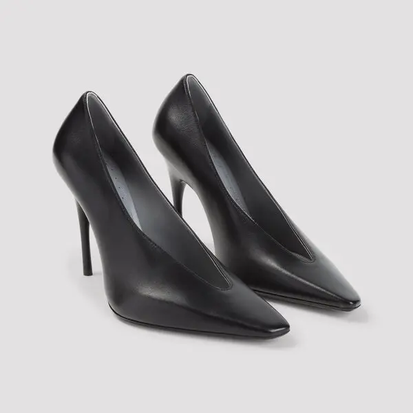 Balenciaga Leather Duchesse Pump - Black