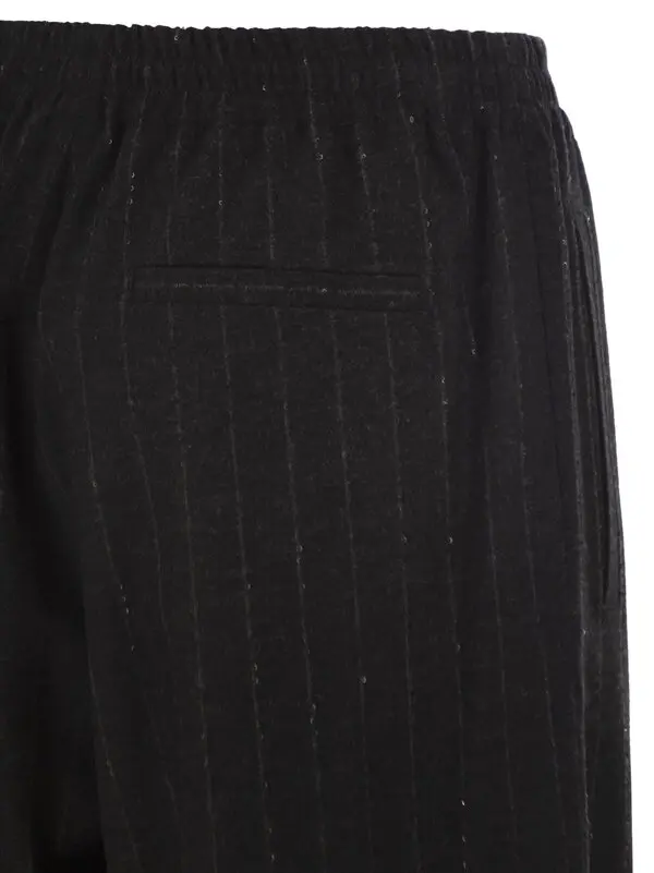 Brunello Cucinelli Pinstriped Flannel Trousers - Multicolor
