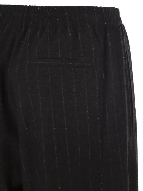 Brunello Cucinelli Pinstriped Flannel Trousers - Multicolor