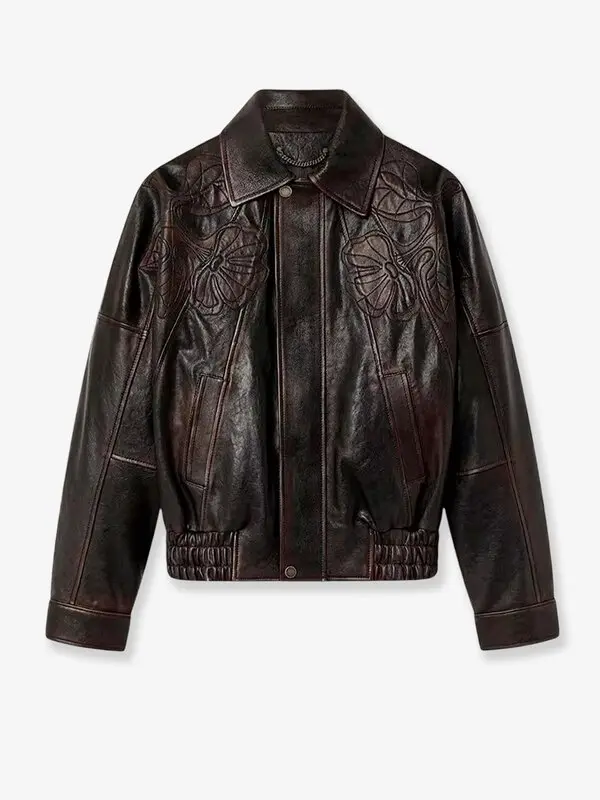 GOLDEN GOOSE Palmer Leather Jacket - Multicolor