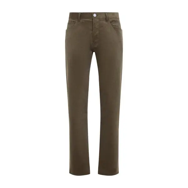 Giorgio Armani Five-pocket Corduroy Trousers - Green