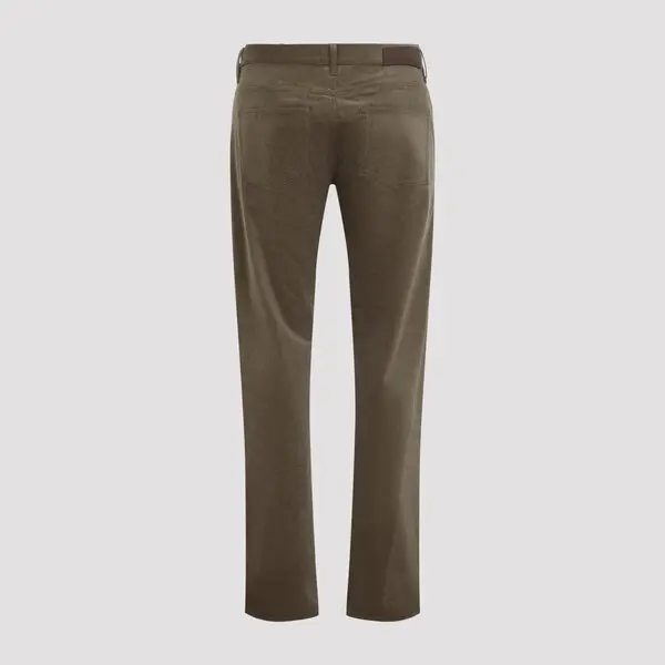 Giorgio Armani Five-pocket Corduroy Trousers - Green