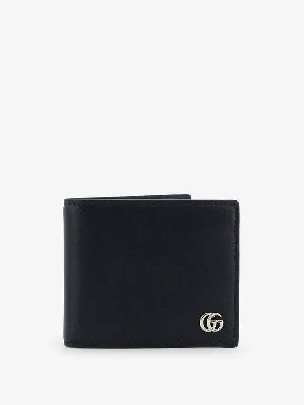Gucci Gg Marmont Bi-fold Leather Wallet - Black