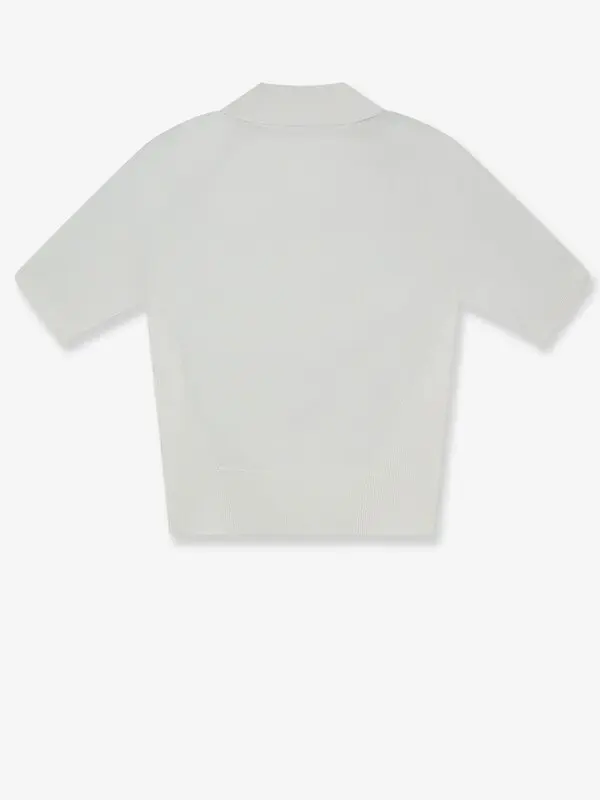 Givenchy Cropped Cotton And Silk Polo Shirt