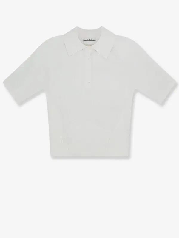 Givenchy Cropped Cotton And Silk Polo Shirt - Cream