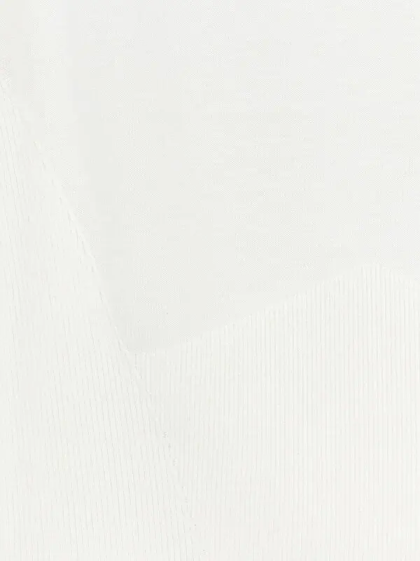 Givenchy Cropped Cotton And Silk Polo Shirt - Cream