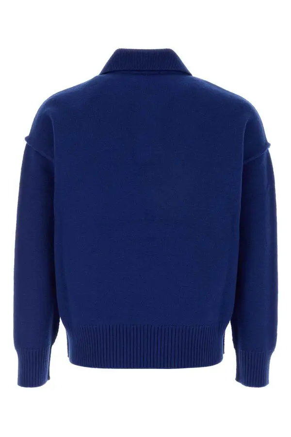 AMI Paris Electric Wool Polo Shirt