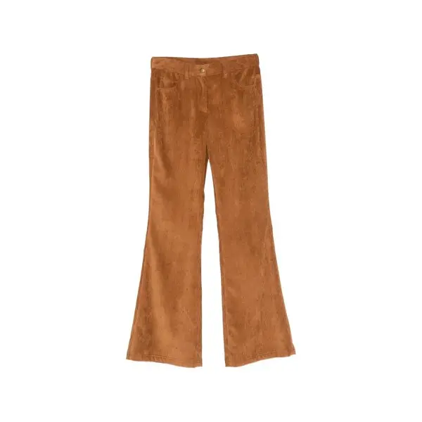 Moncler Trousers Flared Trousers - Brown