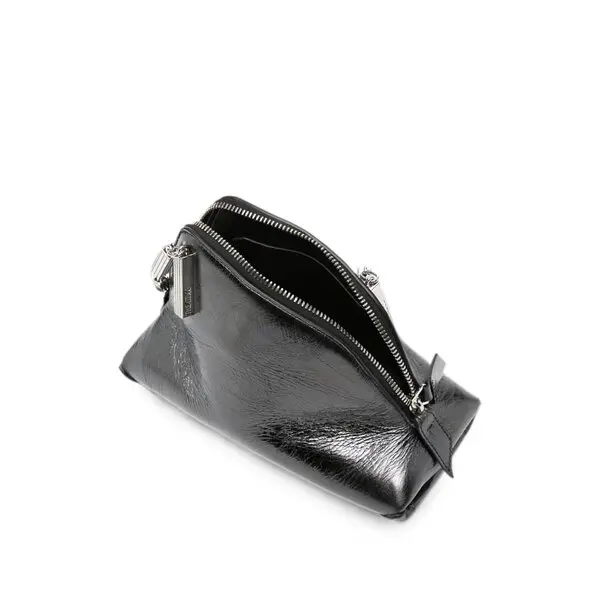 Attico Metallic Leather Tote Bag - Gray
