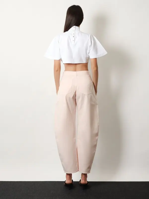 Alaïa Barrel Fit Denim Trousers