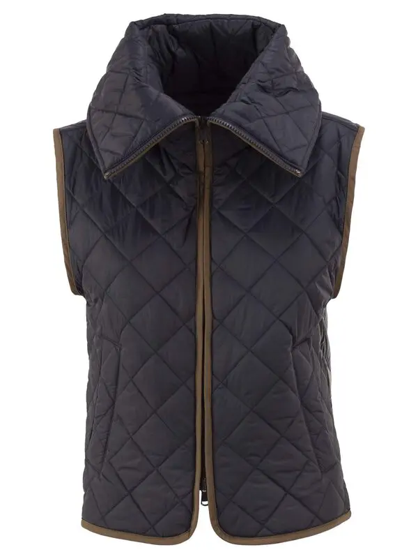 Brunello Cucinelli Wool And Cashmere Hooded Jacket With Detachable Quilted Bib - Multicolor
