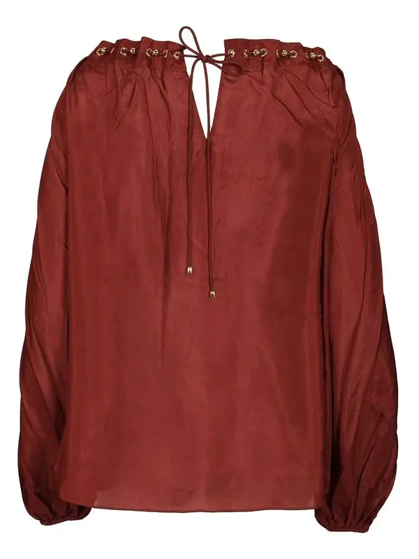 Zimmermann Aster Blouse With Ruffles
