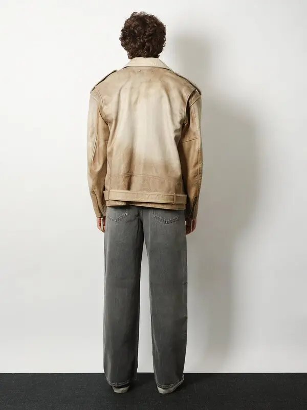 GOLDEN GOOSE Phoebe Over Leather Jacket - Multicolor