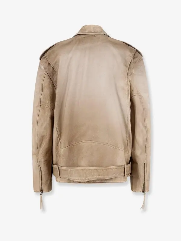 GOLDEN GOOSE Phoebe Over Leather Jacket - Multicolor