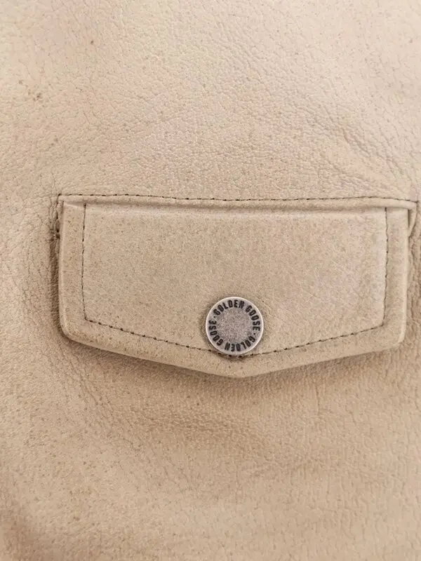 GOLDEN GOOSE Phoebe Over Leather Jacket - Multicolor