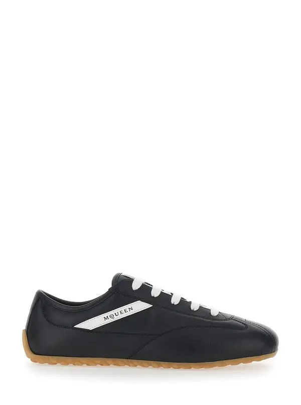 Alexander McQueen Leather Low Top Sneakers - Multicolor