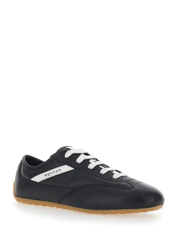Alexander McQueen Leather Low Top Sneakers - Multicolor