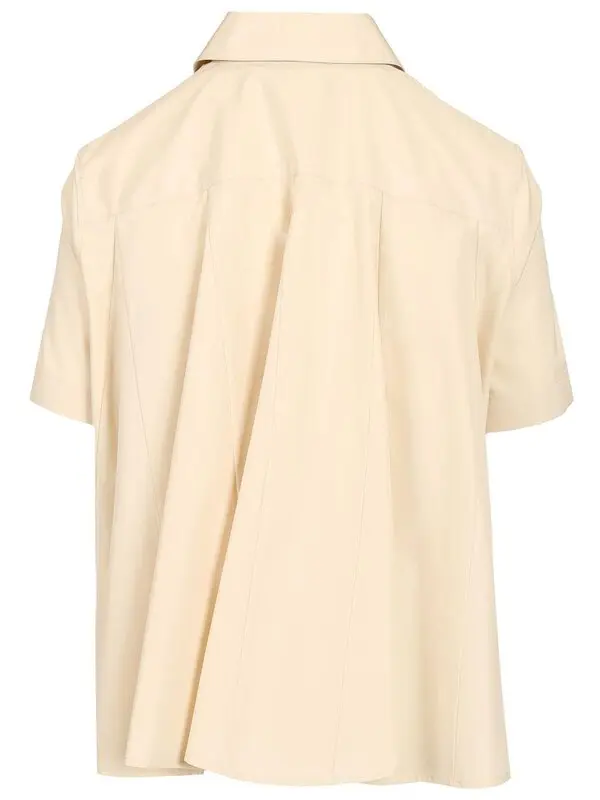 Loewe Short-sleeved Cotton Shirt - Cream