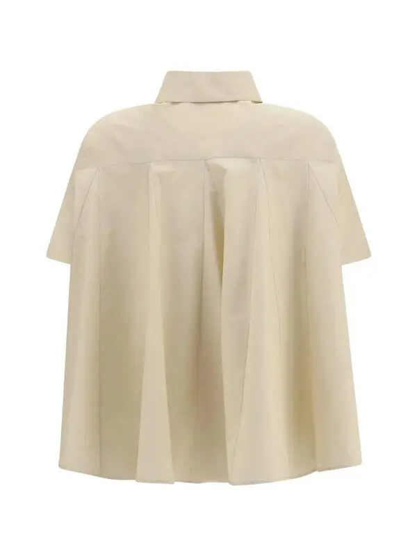 Loewe Short-sleeved Cotton Shirt - Cream