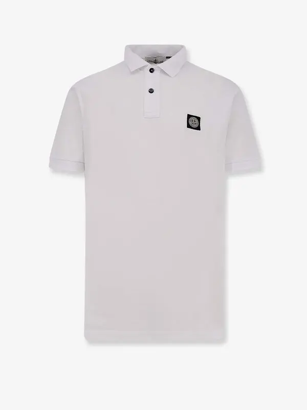 Stone Island Cotton Polo Shirts - White