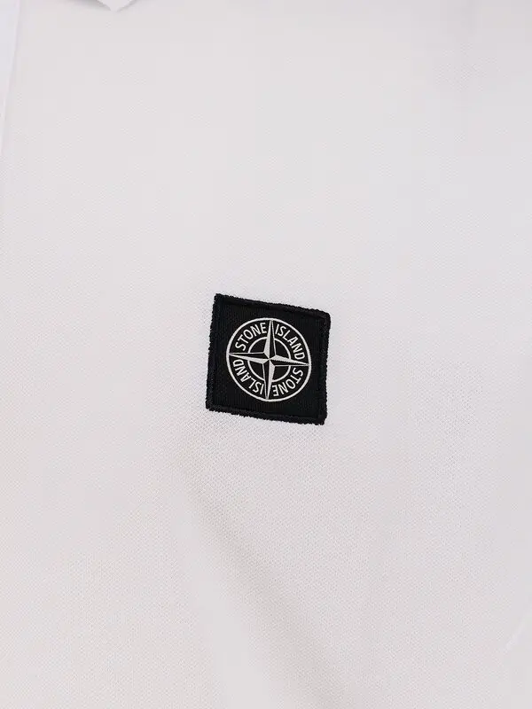 Stone Island Cotton Polo Shirts - White