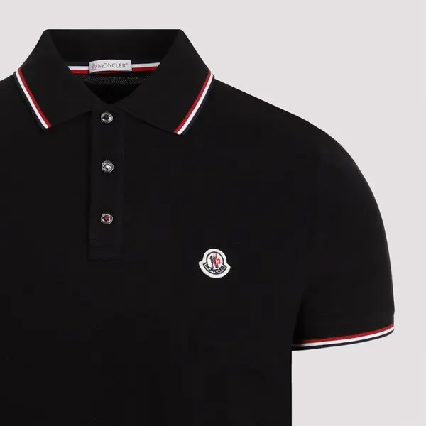Moncler Ss Polo T-shirt - Black