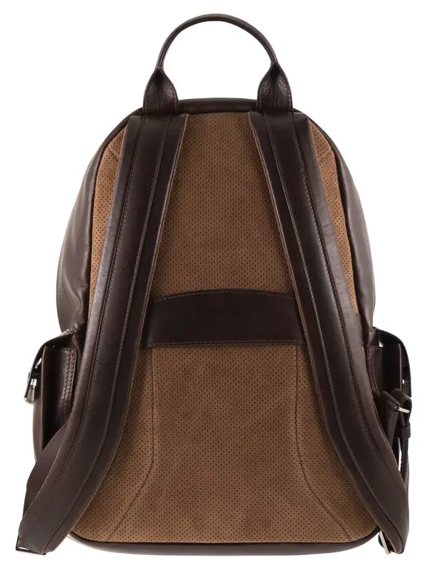 Brunello Cucinelli Travel Backpack In Calfskin