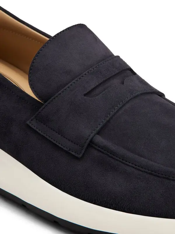 TOD'S Red Dot Leather Loafers - Multicolor