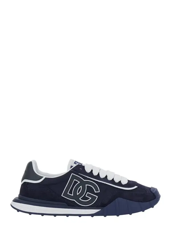 Dolce & Gabbana Suede And Tech Fabric Sneakers - Multicolor