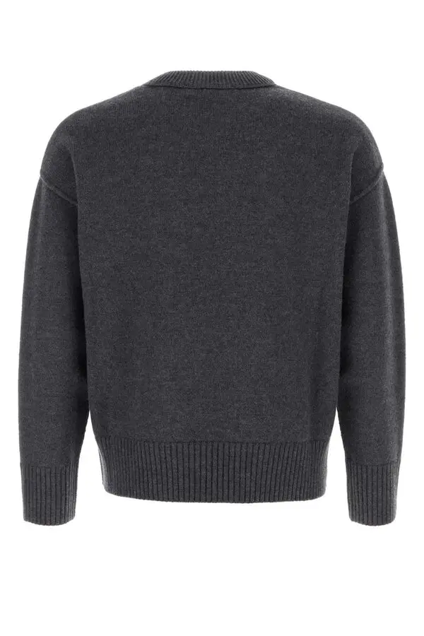 AMI Paris Dark Grey Wool Sweater