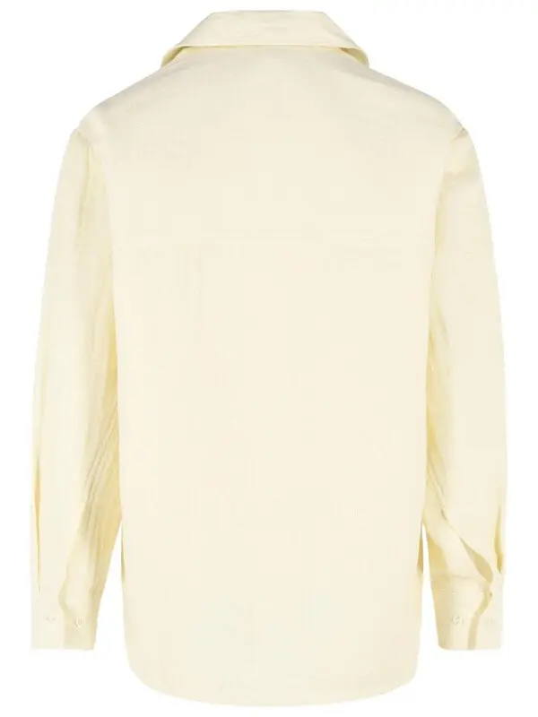 Séfr Wes' Ecru Cotton And Linen Shirt